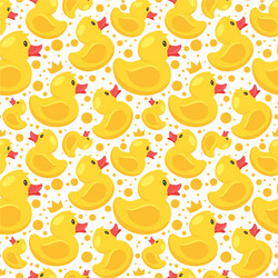 Duck seamless pattern Royalty Free Vector Image