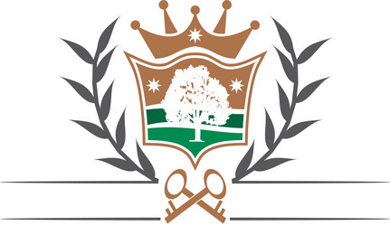 Leaf ribbon shield template blank Royalty Free Vector Image