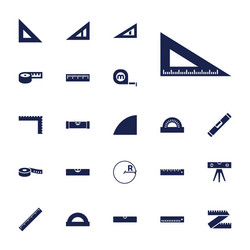 Ruler icons Royalty Free Vector Image - VectorStock