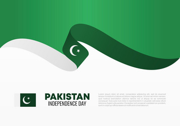 Pakistan independence day background banner Vector Image
