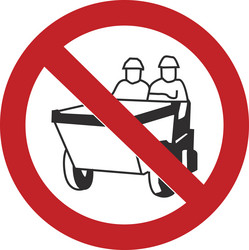 Prohibition sign colour red Royalty Free Vector Image