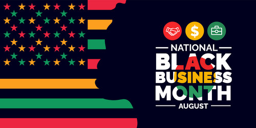 August is national black business month background