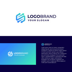 Letter s logo design template Royalty Free Vector Image