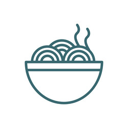 Mie icon filled hot icon from education Royalty Free Vector