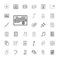 Note icons Royalty Free Vector Image - VectorStock