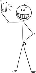 Phone Stickman Smartphone Vector Images (91)