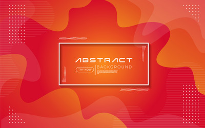 Dynamic orange color background with abstract Vector Image