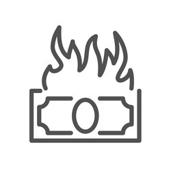 Inflation rate icon set Royalty Free Vector Image