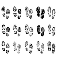 Shoe prints Royalty Free Vector Image - VectorStock