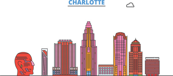 Charlotte Outline Vector Images (over 190)