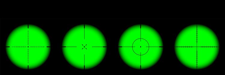 Weapon night sight sniper rifle optical scope Vector Image