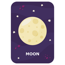 Moon Flash Card Vector Images (over 200)