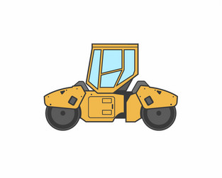Asphalt paving machine Royalty Free Vector Image