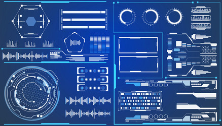 Futuristic Ui Elements Vector Images (over 11,000)