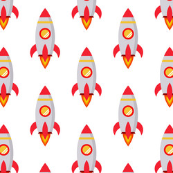Rocket pattern Royalty Free Vector Image - VectorStock