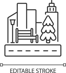 London city street icon set Royalty Free Vector Image