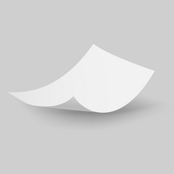 Falling paper sheet Royalty Free Vector Image - VectorStock