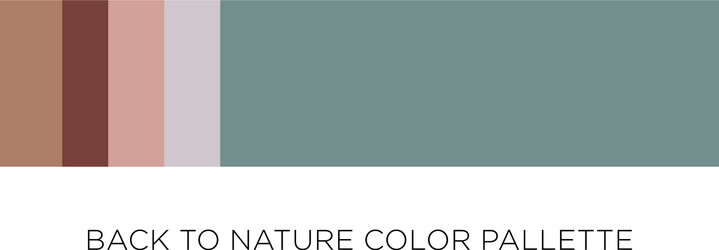 Back to nature color scheme palette Royalty Free Vector