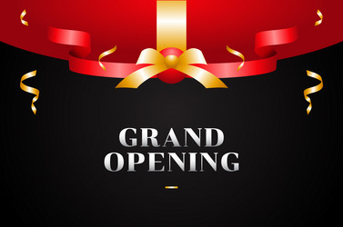 Grand opening design background for greeting Vector Image