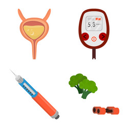 Realistic diabetes mellitus infographics Vector Image