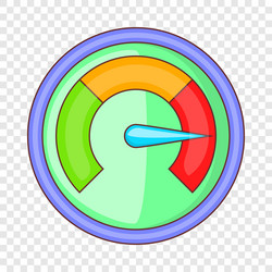 Car speedometer icon cartoon style Royalty Free Vector Image