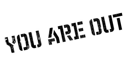 You are out rubber stamp Royalty Free Vector Image