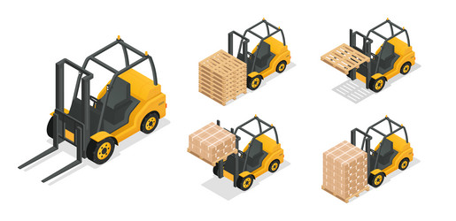 Forklift truck Royalty Free Vector Image - VectorStock