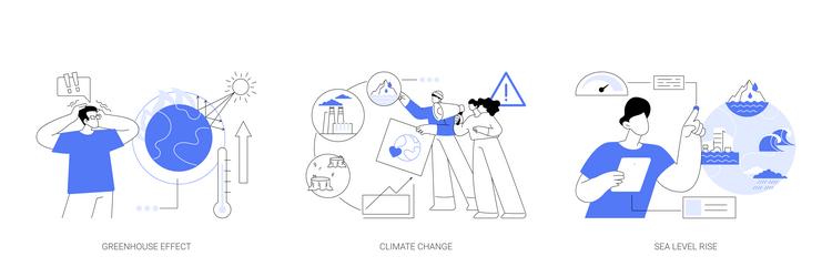 Containment of global warming abstract concept Vector Image
