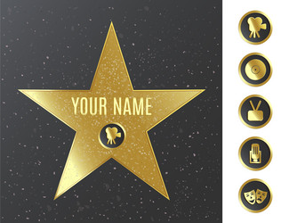 Hollywood Star Template Printable