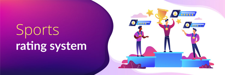 Sports rating system concept Royalty Free Vector Image