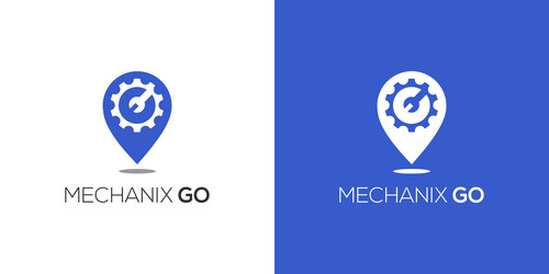Modern and professional mechanic go logo design 9 Vector Image