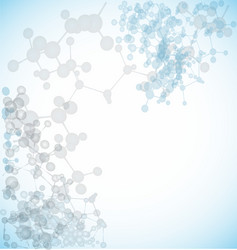 Modern science background with lines dots and Vector Image