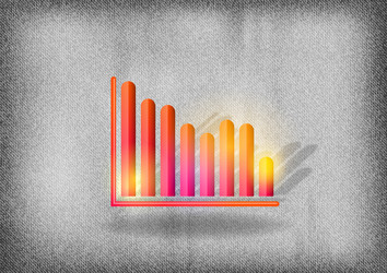 Graph down Royalty Free Vector Image - VectorStock