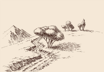 Grass Path Doodles Vector Images (84)