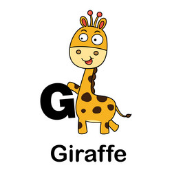 Giraffe Spelling Letter Vector Images (over 120)