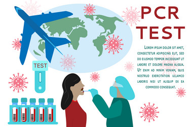 Pcr test Royalty Free Vector Image - VectorStock