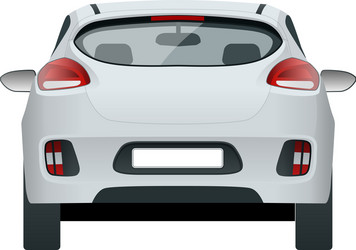 Car template on white background compact Vector Image