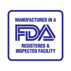 Us food and drug administration fda approved stamp