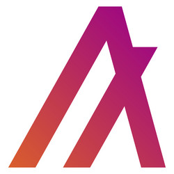 Algorand algo token symbol cryptocurrency logo Vector Image