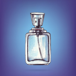 Beautiful perfume bottle Royalty Free Vector Image