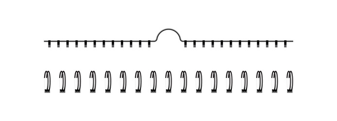 Stitches notebook spiral binding stapler pins Vector Image
