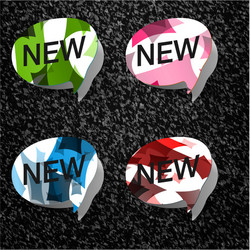 New labels Royalty Free Vector Image - VectorStock