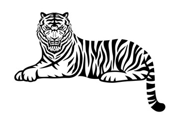Tiger Outline Vector Images (over 6,700)