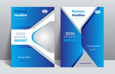 Annual report catalog cover design template Vector Image