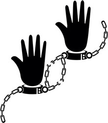 Chain of slavery Royalty Free Vector Image - VectorStock