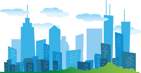 Generic City Skyline Vector Images (over 1,000)
