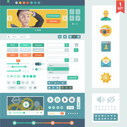 Infographics and web elements Royalty Free Vector Image