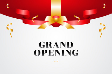 Grand opening design background for greeting Vector Image