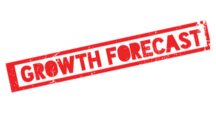 Growth forecast rubber stamp Royalty Free Vector Image