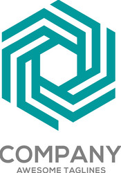 Hexagon letter m Royalty Free Vector Image - VectorStock